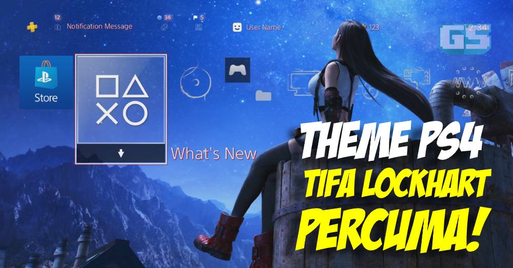 Tema PlayStation 4 TIFA LOCKHART dari FINAL FANTASY VII REMAKE kini dah ...