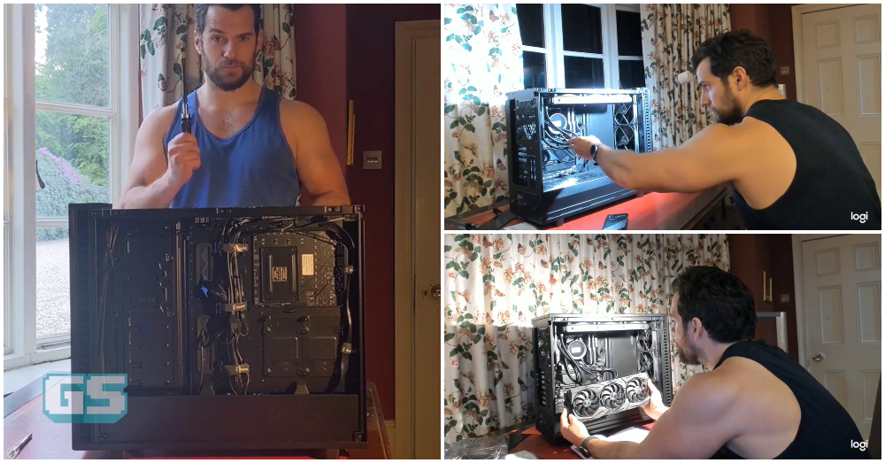 Abam superman Henry Cavill build PC Gaming sendiri! - gamersantai.com