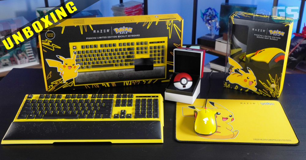 Unboxing set periferal Razer Pokemon! Earbud, keyboard & mouse dalam ...