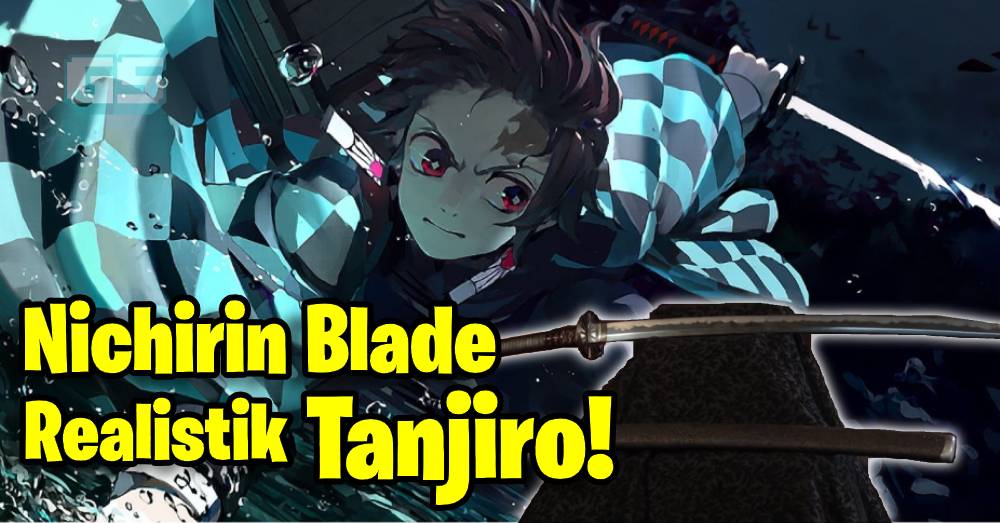YouTuber That Works menghasilkan Nichirin Blade Tanjiro Demon Slayer ...