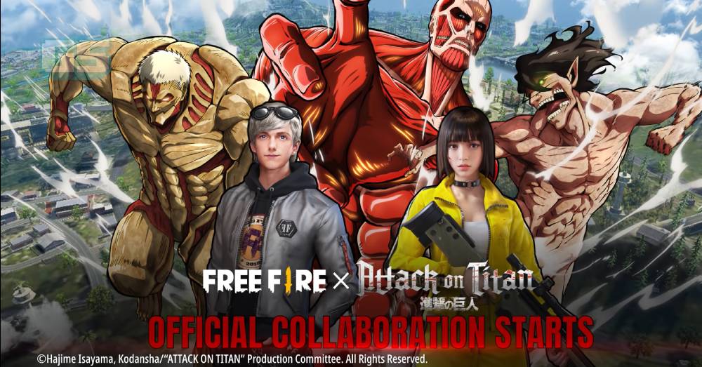 Attack on Titan memulakan pencerobohan di Free Fire! - gamersantai.com