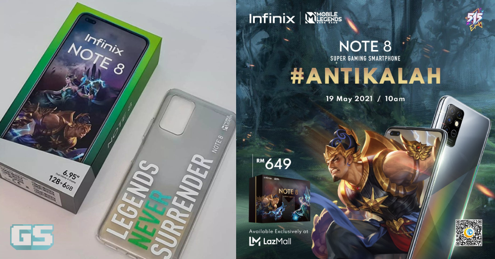 Infinix Note 8 Mobile Legends Edition tersedia di Malaysia! Harga mampu ...