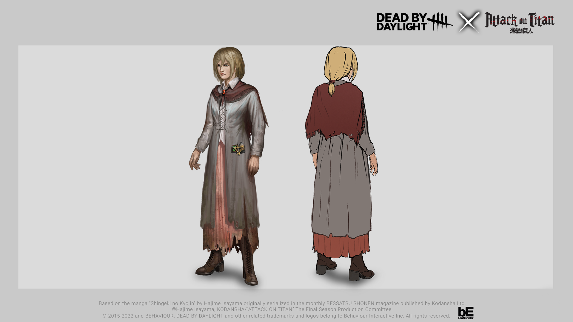 Koleksi skin Attack on Titan kini tersedia dalam Dead by Daylight ...