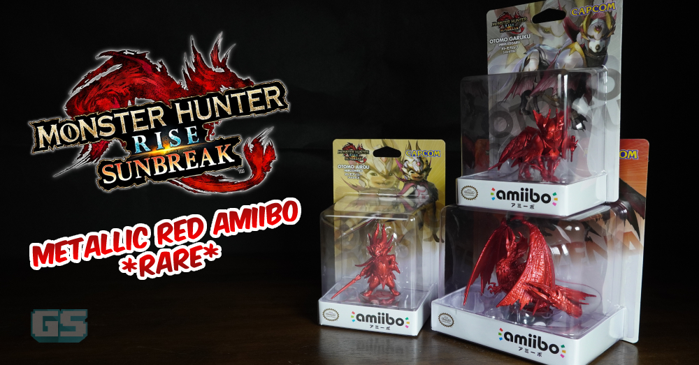 [Unboxing] Monster Hunter Rise: Sunbreak - "Metallic Red Rare Amiibo ...