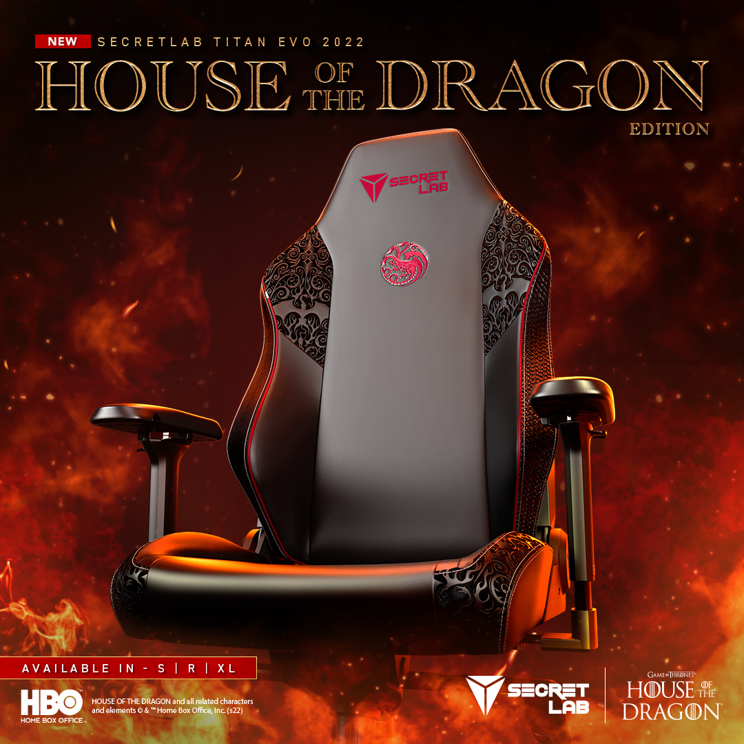 Secretlab umum Titan Evo 2022: House of the Dragon Edition, khas untuk ...
