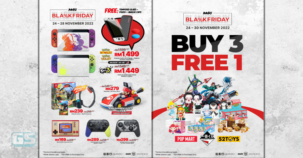 M4G umum promosi Black Friday! Dapatkan game, konsol & figura pada ...