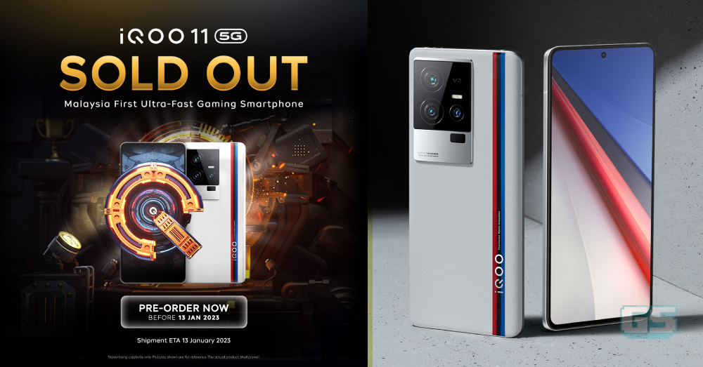 IQOO 11 5G sudah 'sold out' di Malaysia! Pre-order sekarang untuk dapatkan 1 unit sebelum CNY ...