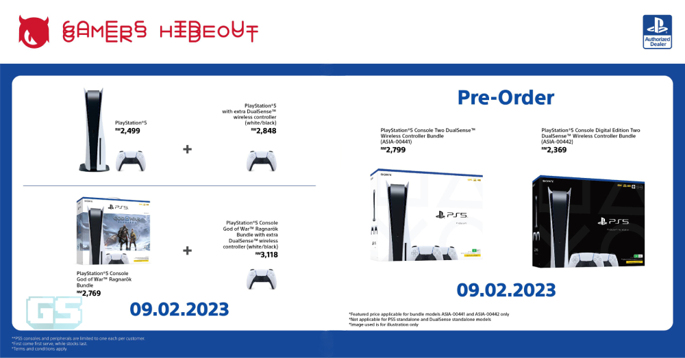 Gamers Hideout buka pre-order untuk 6 jenis bundle PS5! Pesan hari ini ...