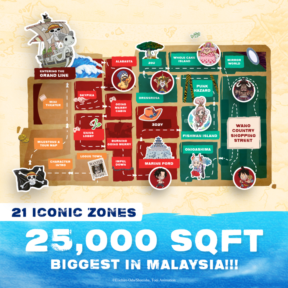 Pengalaman kami di One Piece Asia Tour, Genting! Lihat sejarah Luffy ...