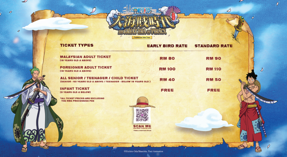 'One Piece Asia Tour' di Malaysia - info lengkap pameran & harga tiket ...