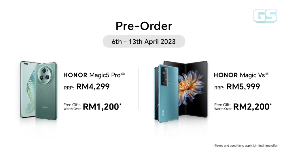 Pre-order dibuka untuk HONOR Magic5 & HONOR Magic Vs - harga bermula RM3499! - gamersantai.com