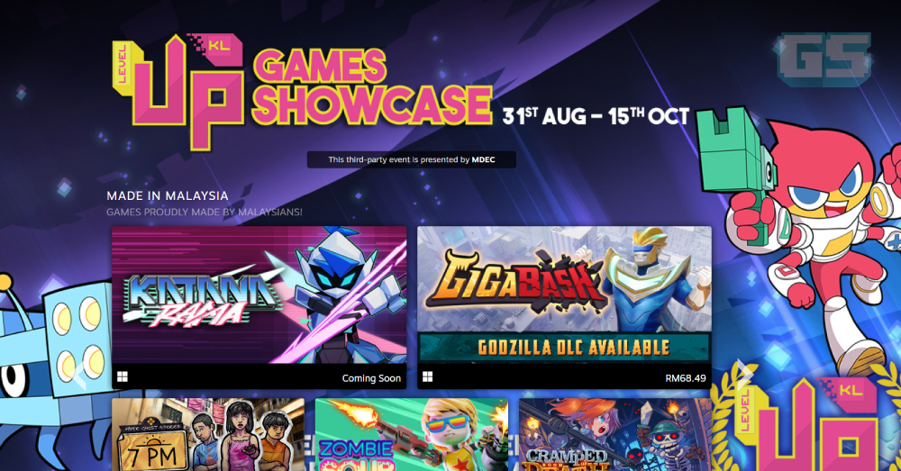 LEVEL UP KL Games Showcase Kini di Steam! Boleh Cari Game Buatan ...